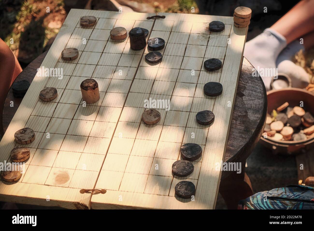 Old game popular in Rome, similar to checkers. Reconstruction of ...