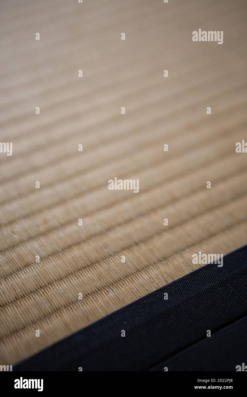 Tatami mat in a traditional Ryokan style hotel in Naoshima, Japan Stock ...