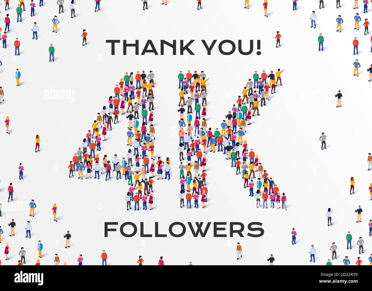 4K Followers. Group of business people are gathered together in the ...