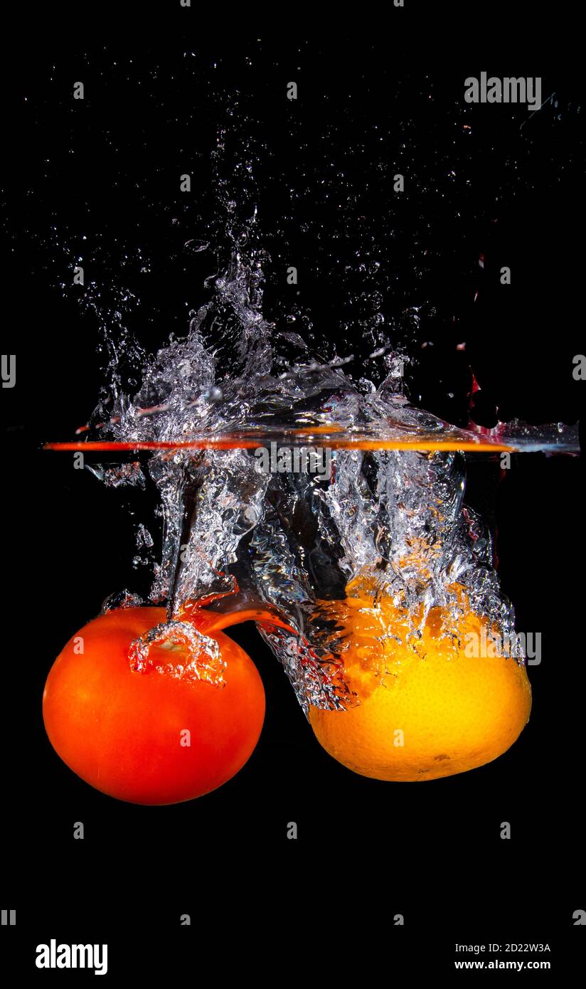 Fruit And Veg Splash Stock Photo - Alamy