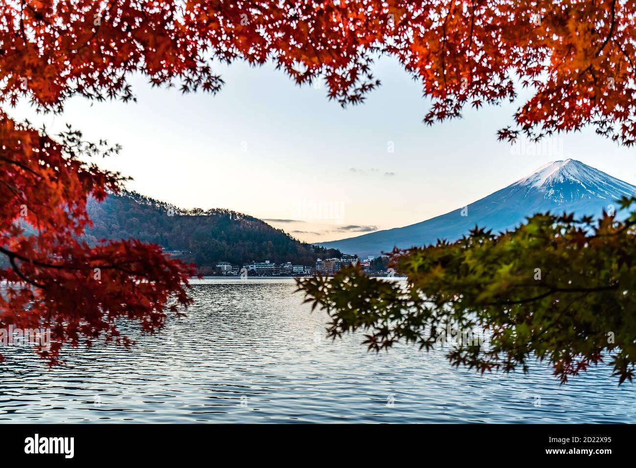 Colorful Autumn in Mount Fuji, Japan - Lake Kawaguchiko is one of the best places in Japan to ...