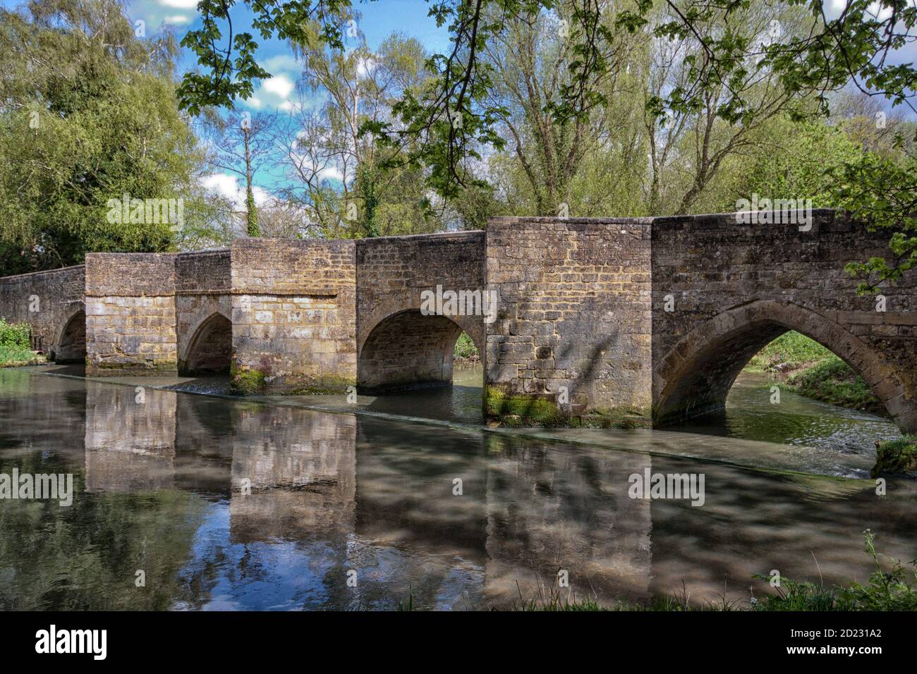 Medieval Bridge in Northampton Stock Photo - Alamy