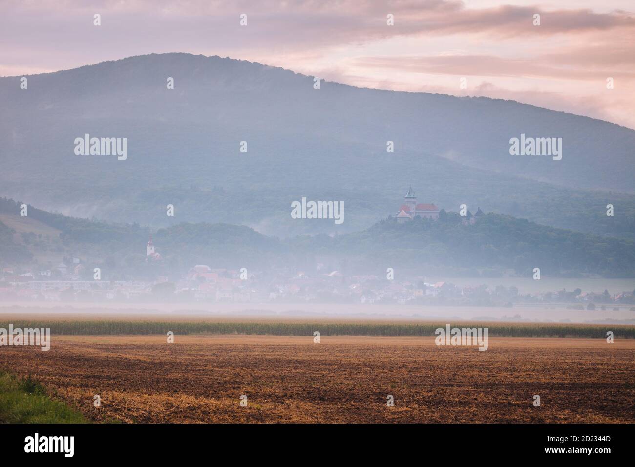 Smolenice Castle in Smolenice. Smolenice, Trnava Region, Slovakia Stock ...