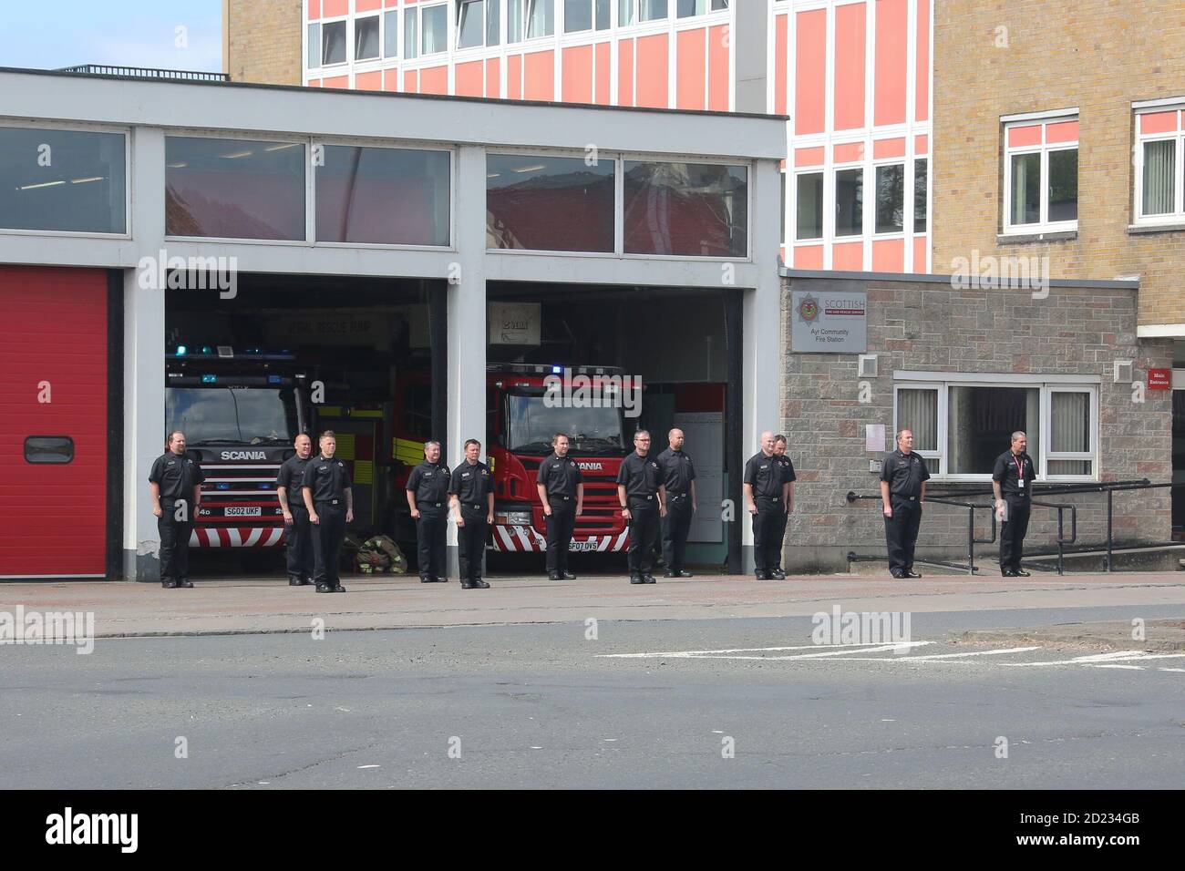 Ayr, Ayrshire, Scotland, UK 04 May 2020 ,Ayr Fire Station ...