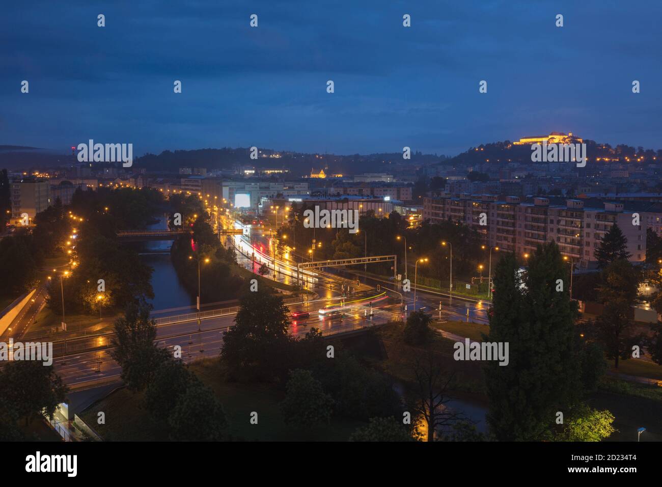 Brno by night hi-res stock photography and images - Alamy