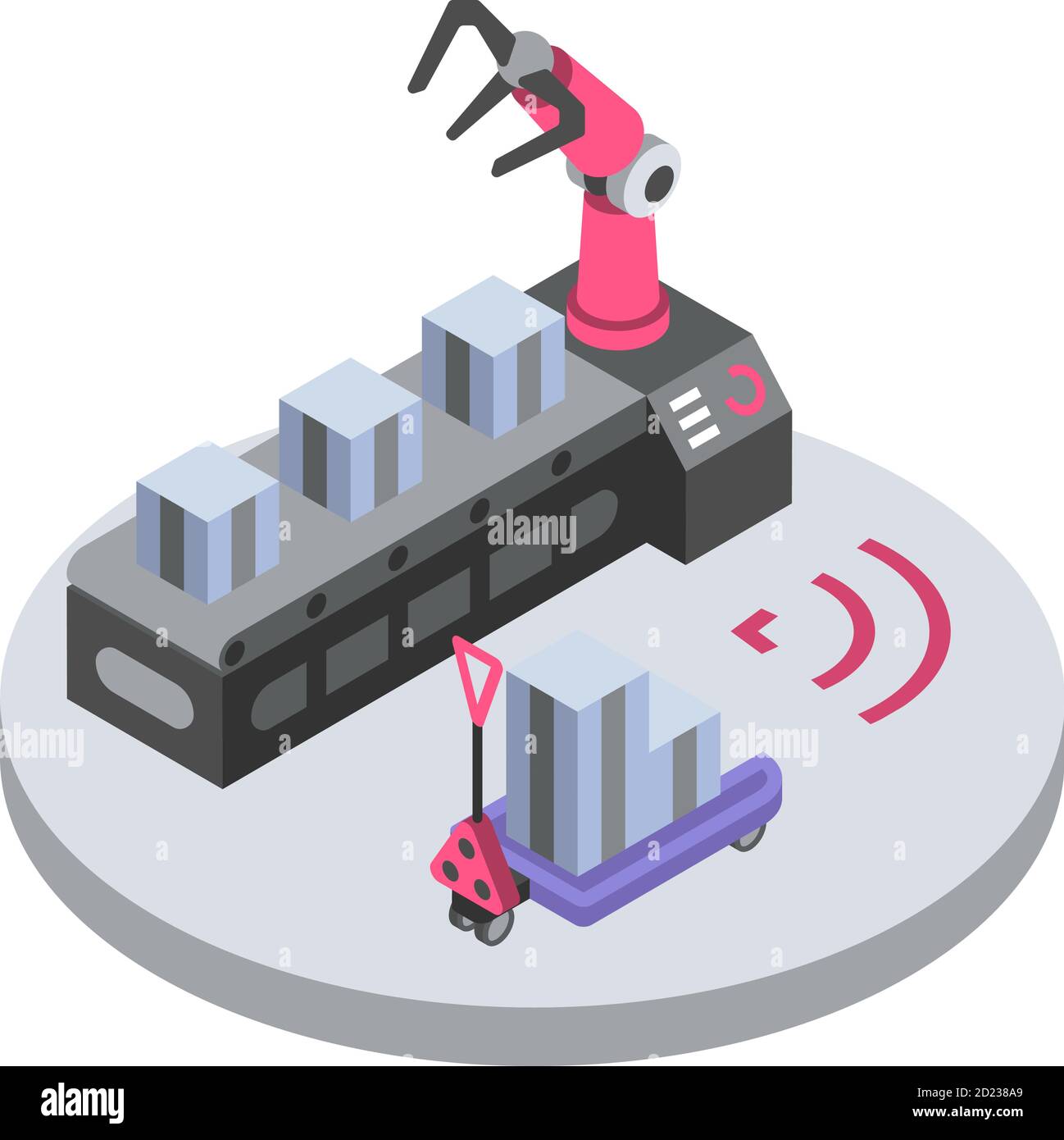 Mechanical modern high tech machine Cut Out Stock Images & Pictures - Alamy