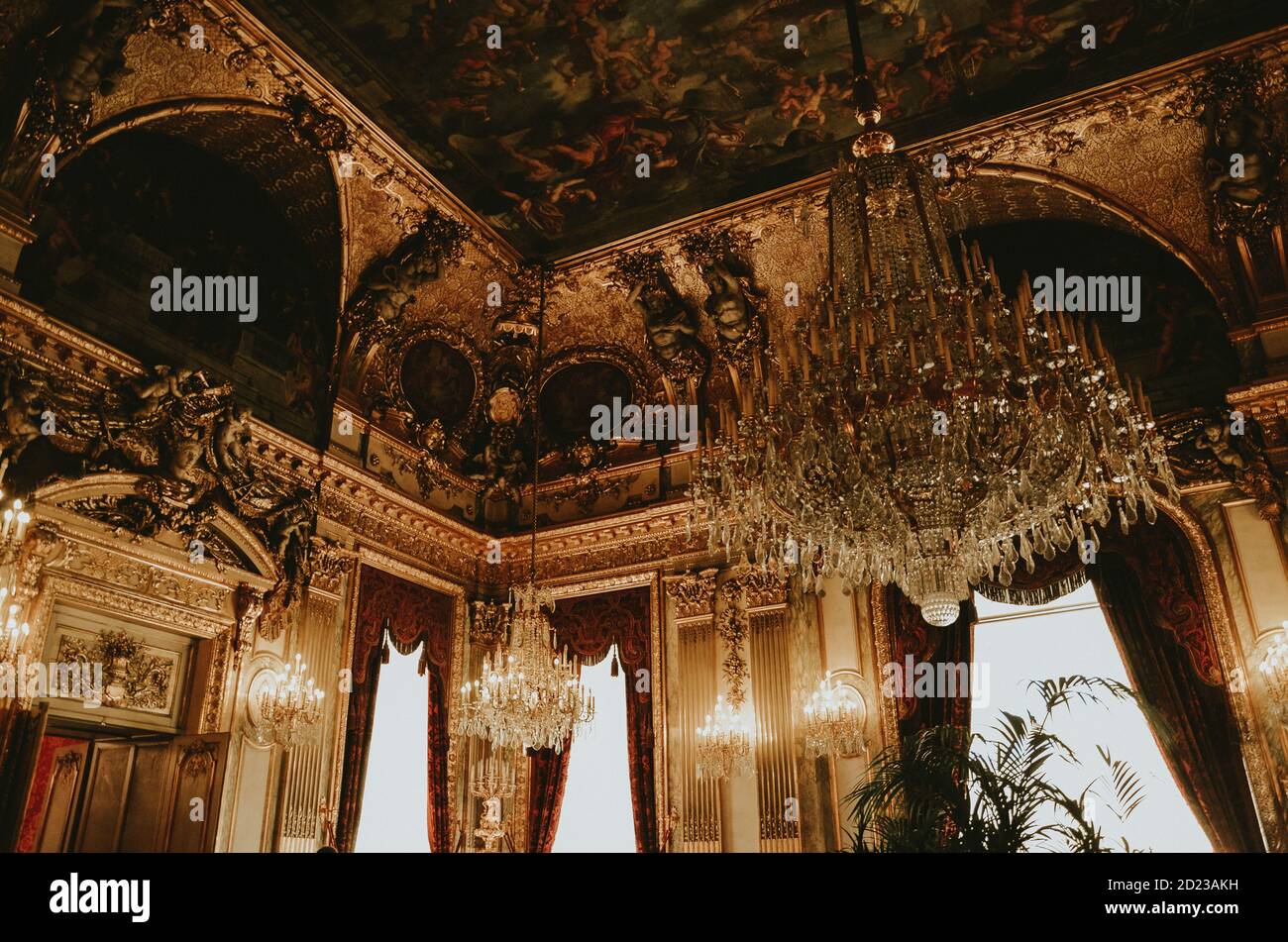 Beautiful shot inside of a museum in Paris, France Stock Photo - Alamy