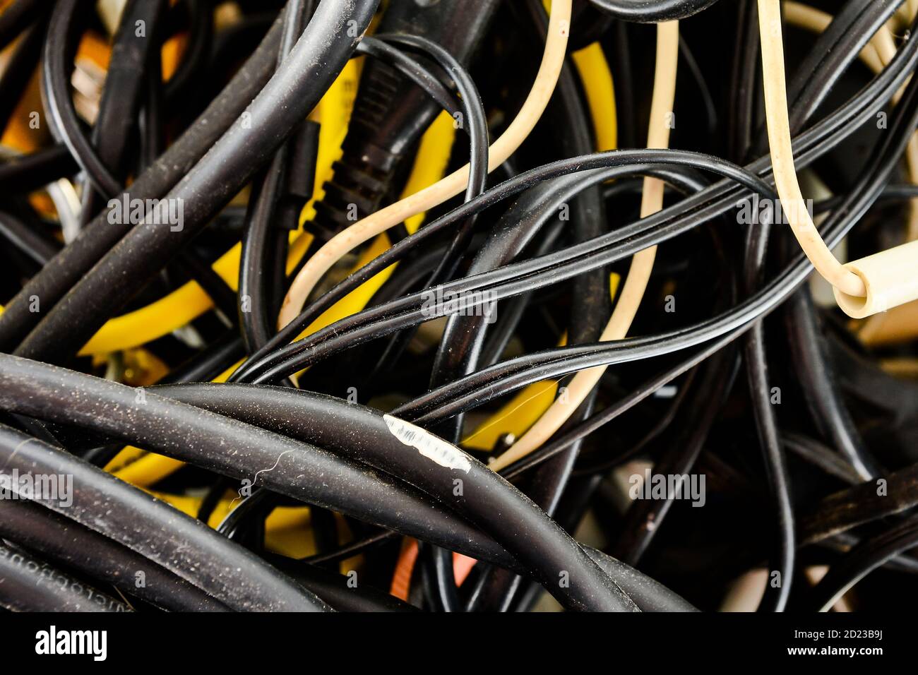 Electrical equipment cables Stock Photo - Alamy