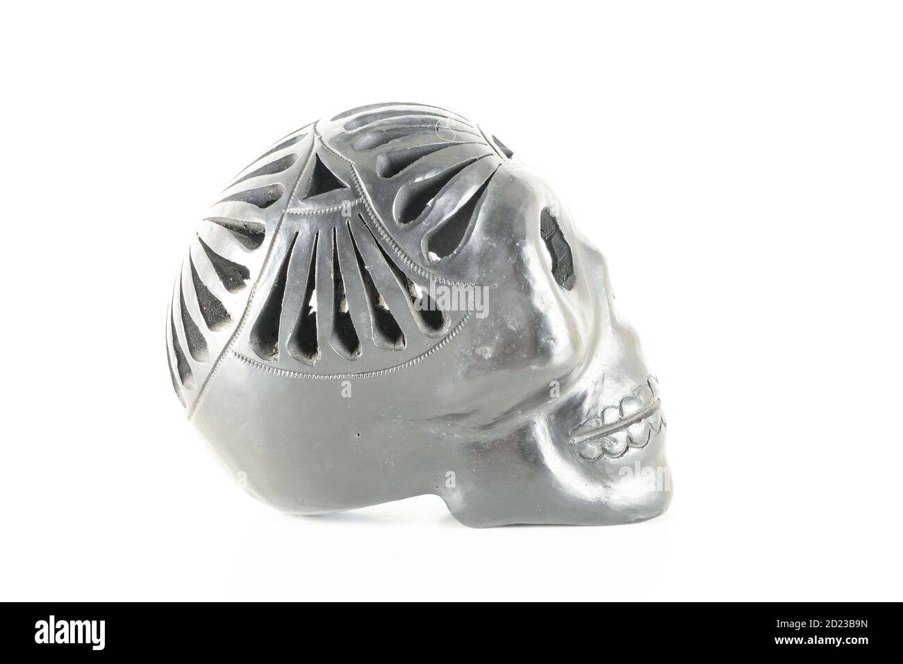 Traditional Oaxaca black Skull Stock Photo - Alamy