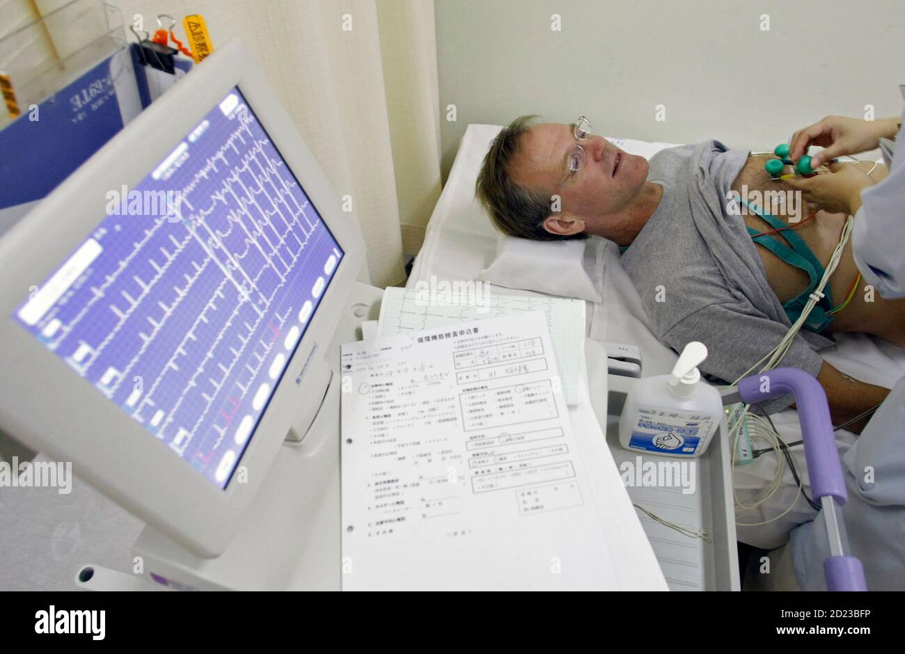 Ecg test hi-res stock photography and images - Alamy