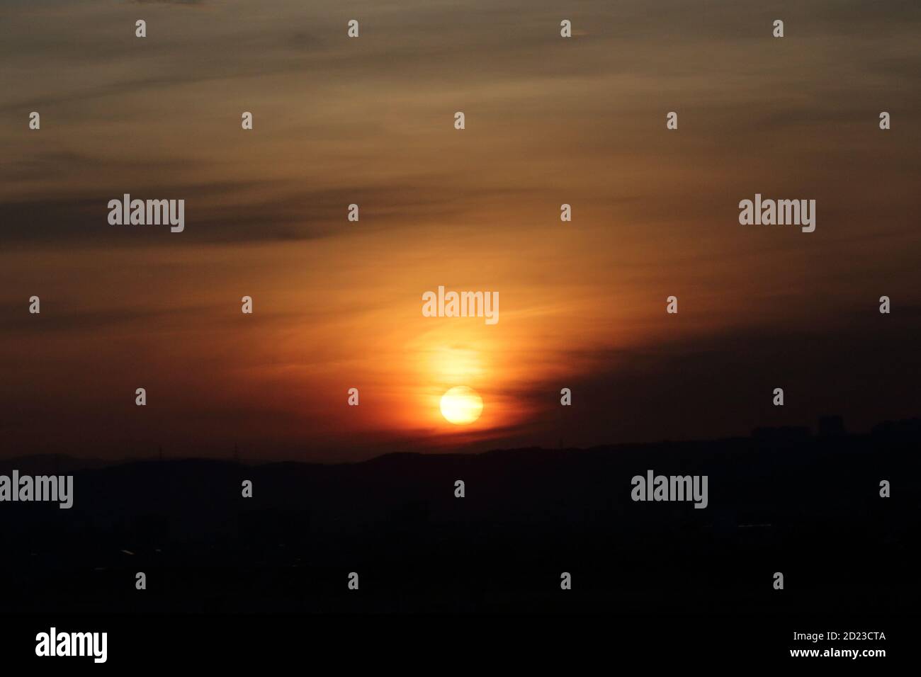 the beautiful and colorful sunrise at dawn Stock Photo - Alamy