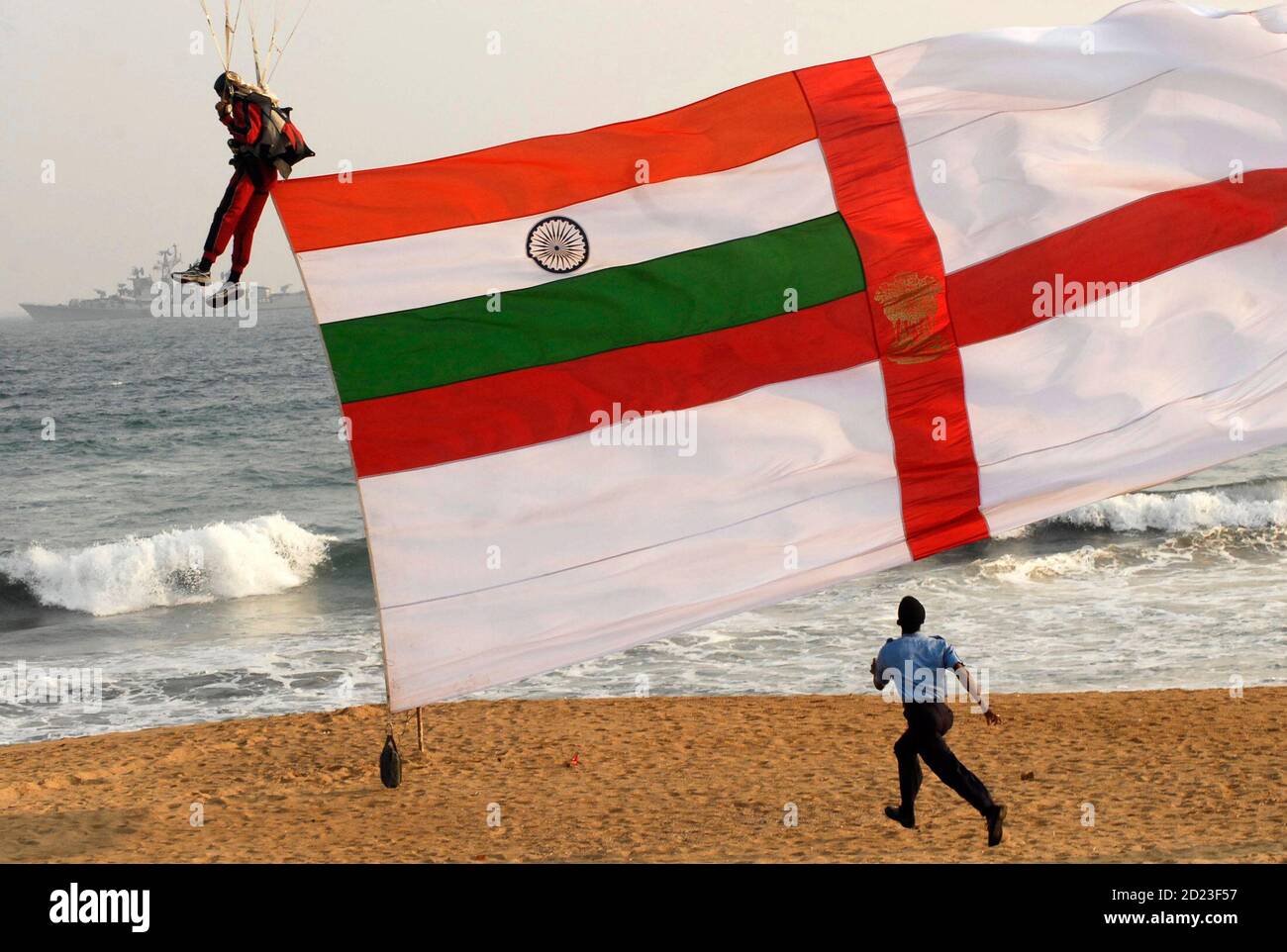 Indian Navy Flag High Resolution Stock Photography and Images - Alamy