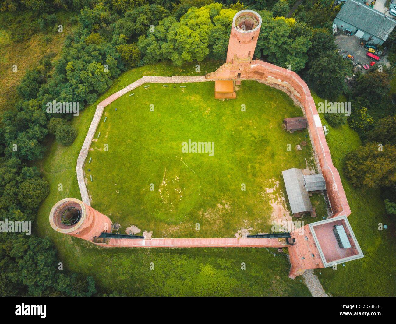 The Castle of the Masovian Dukes in Czersk. Czersk, Masovia, Poland ...