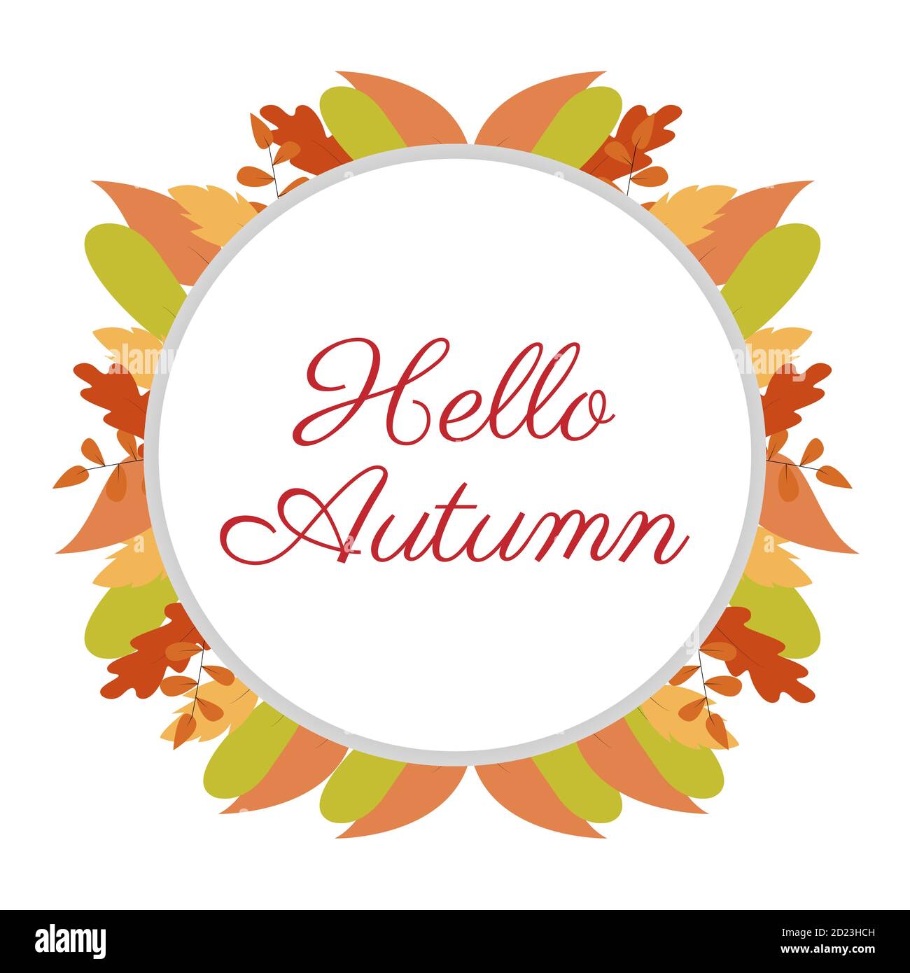 Illustration vector design of fall leaves of autumn background template ...