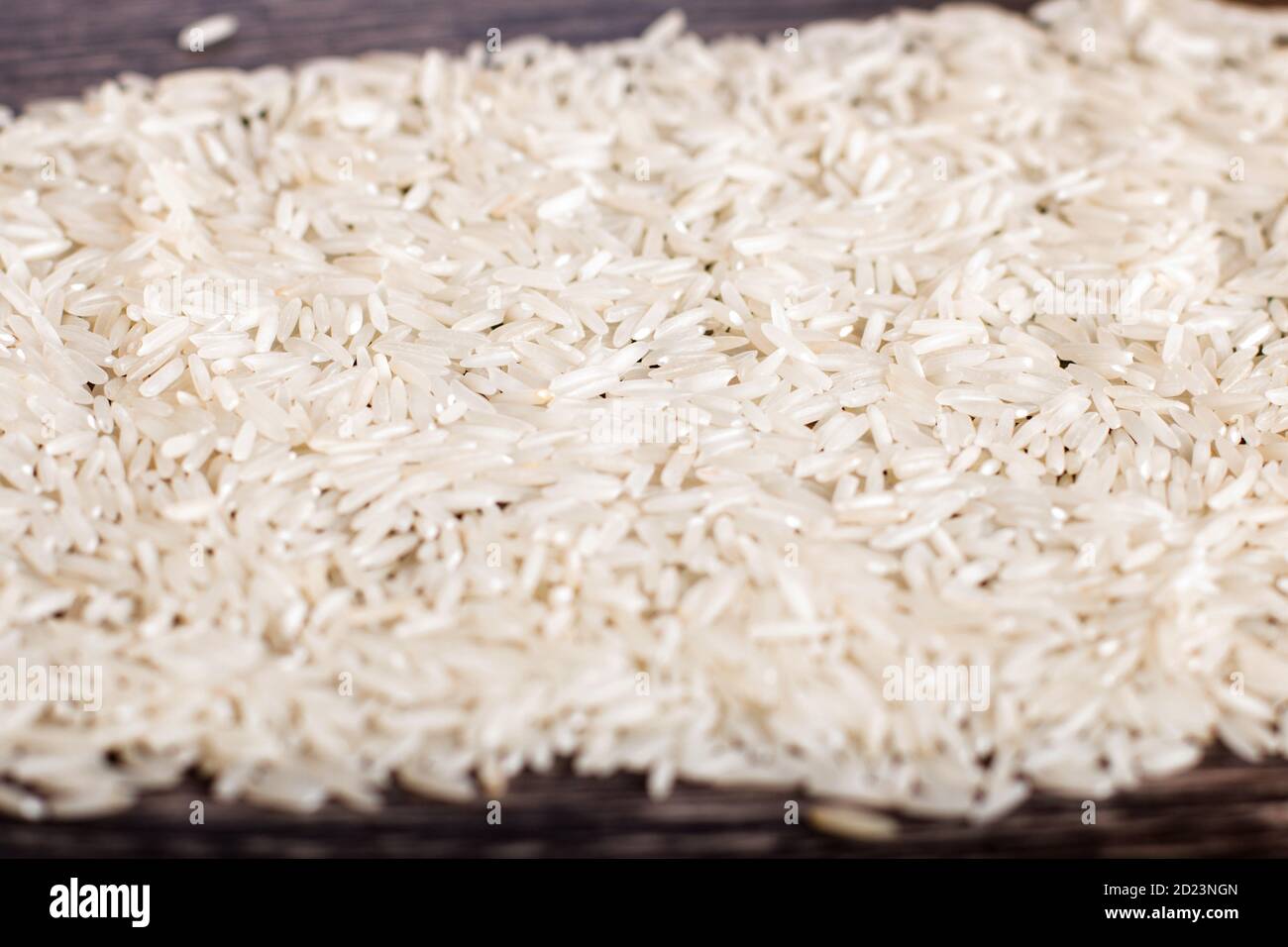 Texture of basmati rice. Top view Stock Photo - Alamy