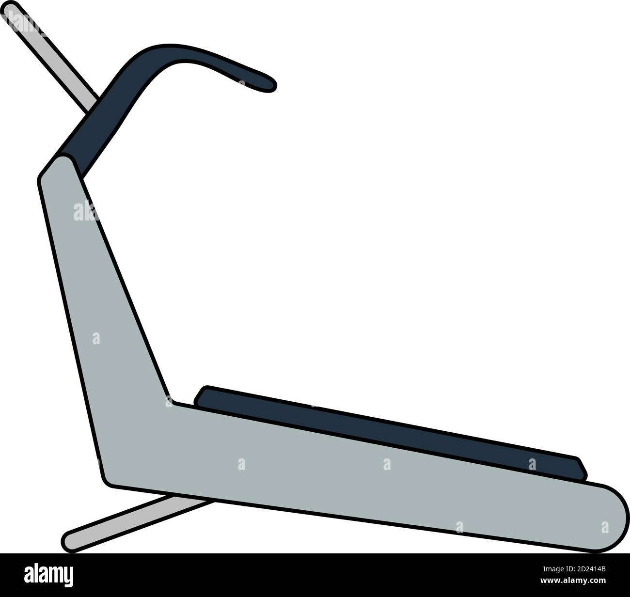 Icon Of Treadmill. Editable Outline With Color Fill Design. Vector ...