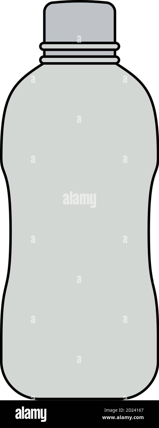 Icon Of Water Bottle. Editable Outline With Color Fill Design. Vector ...