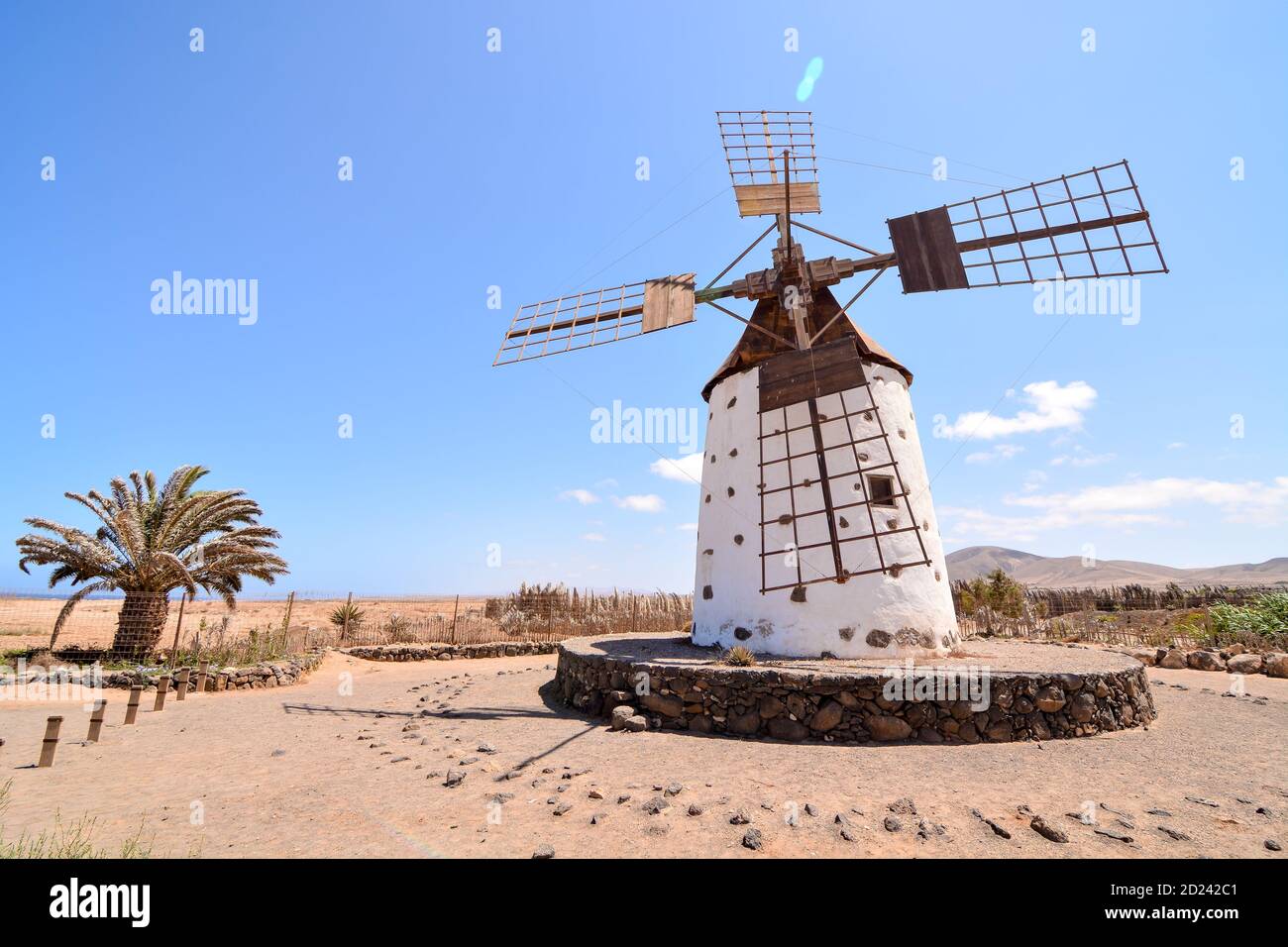 Classic Vintage Windmill Building Stock Photo - Alamy