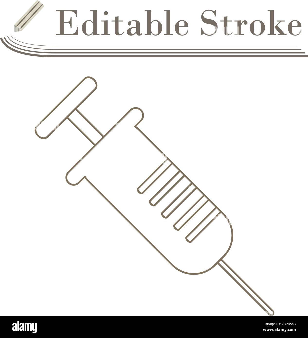 Single flat template title. Editable Stroke Simple Design. Vector ...