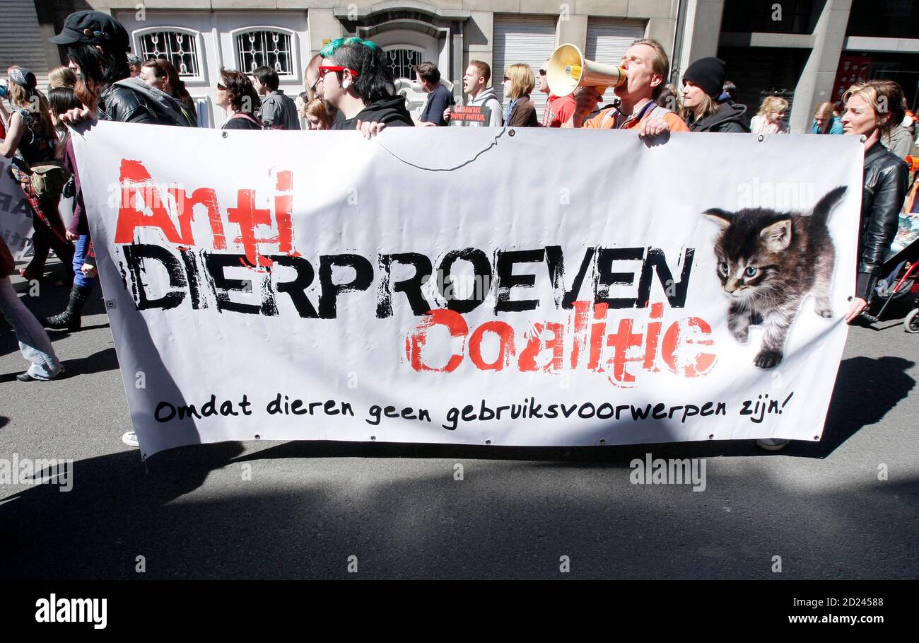 Lush Fighting Animal Testing Live Demonstration Clipart