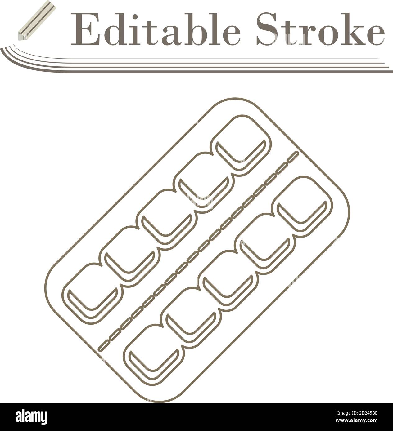 Tablets Pack Icon. Editable Stroke Simple Design. Vector Illustration ...