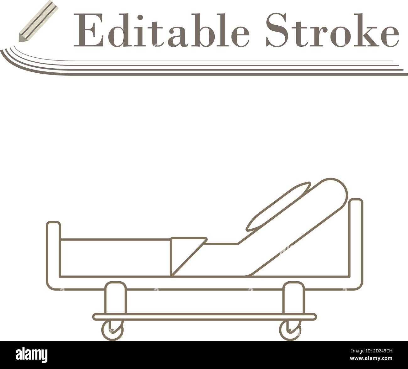 Patient hospital trolley Stock Vector Images - Alamy