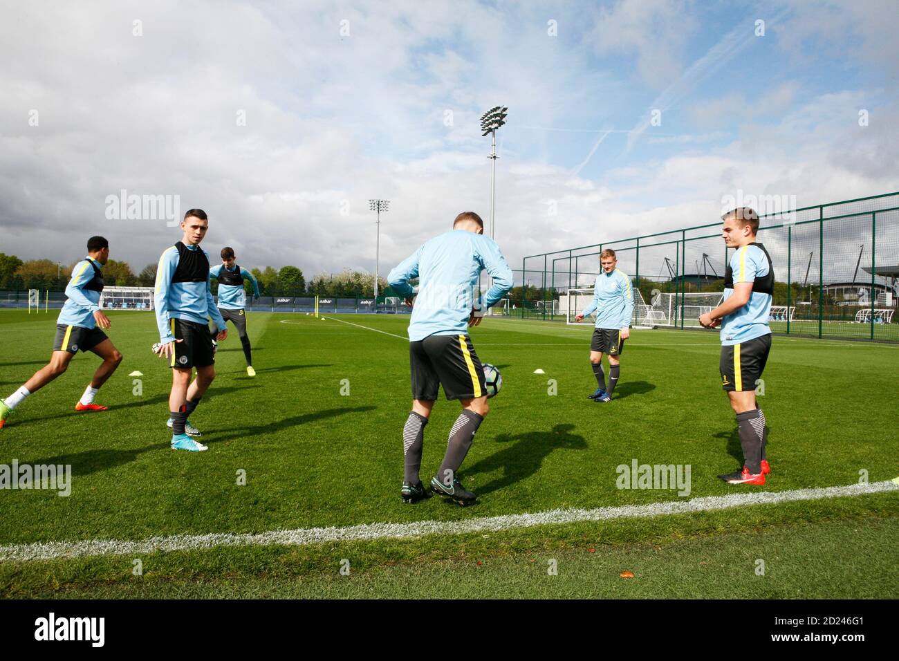 Phil Foden training with MCFC Academy MCFC u18 training Stock Photo - Alamy