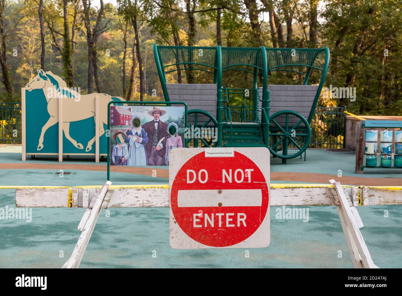 Farmington, Pennsylvania - The playground at Fort Necessity National ...