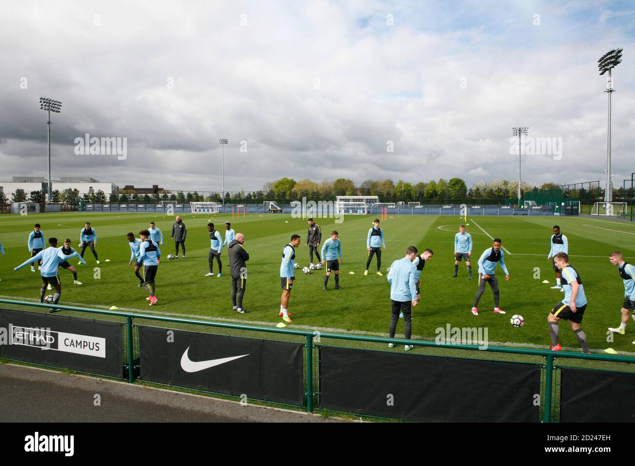 MCFC Academy MCFC u18 training Stock Photo - Alamy