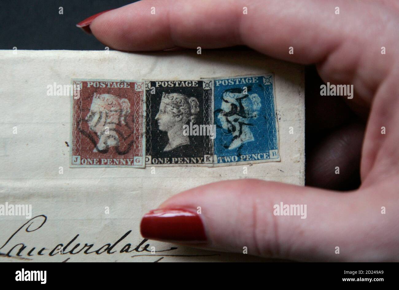 The worlds first postage stamp hi-res stock photography and images - Alamy