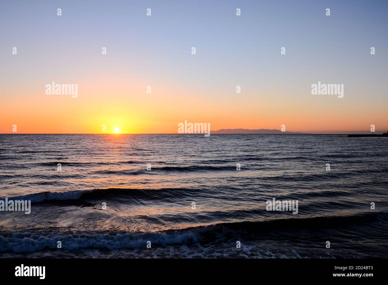 Beautiful Colored Sunset Stock Photo - Alamy