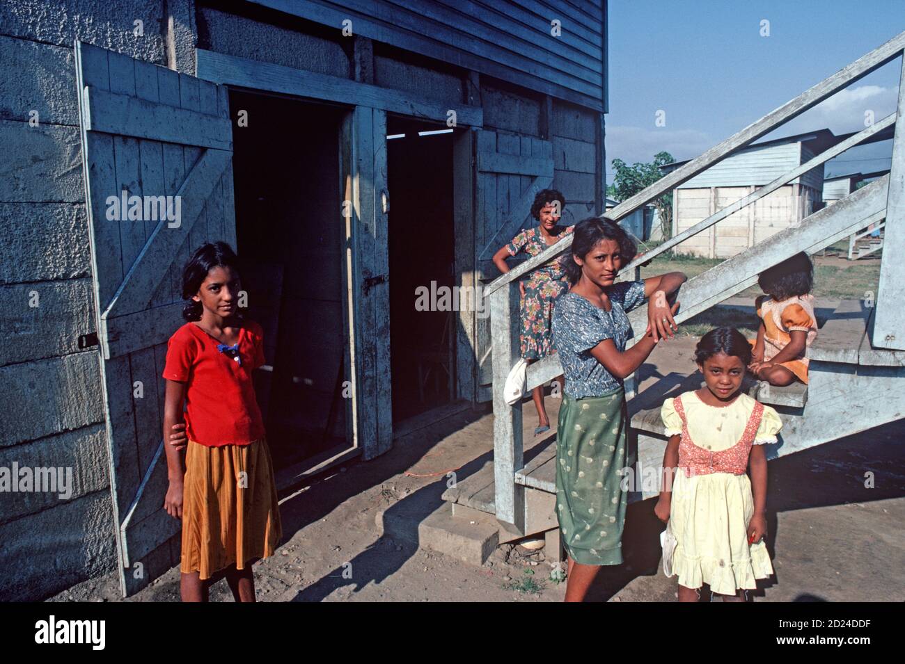 Banana plantation workers homes, Isletas banana plantation, Honduras ...