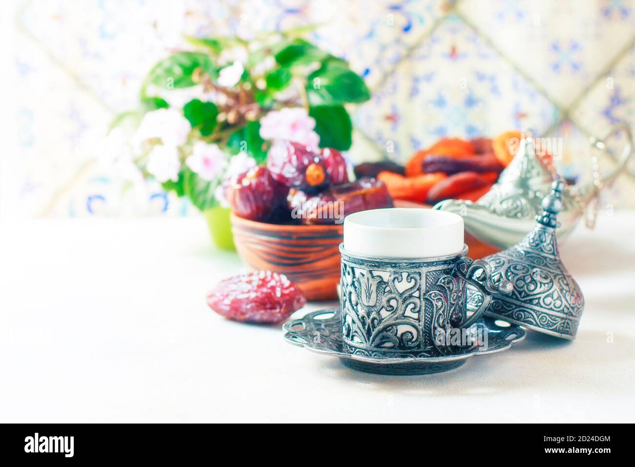 Traditional Turkish coffee. Coffee in the oriental style vintage Stock ...
