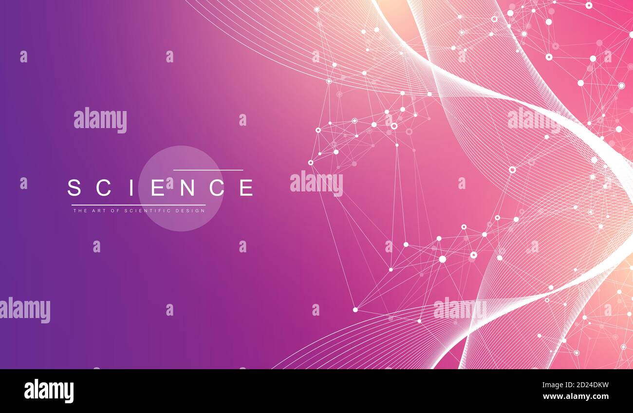 Big Genomic Data Visualization. DNA helix, DNA strand, DNA Test. CRISPR ...