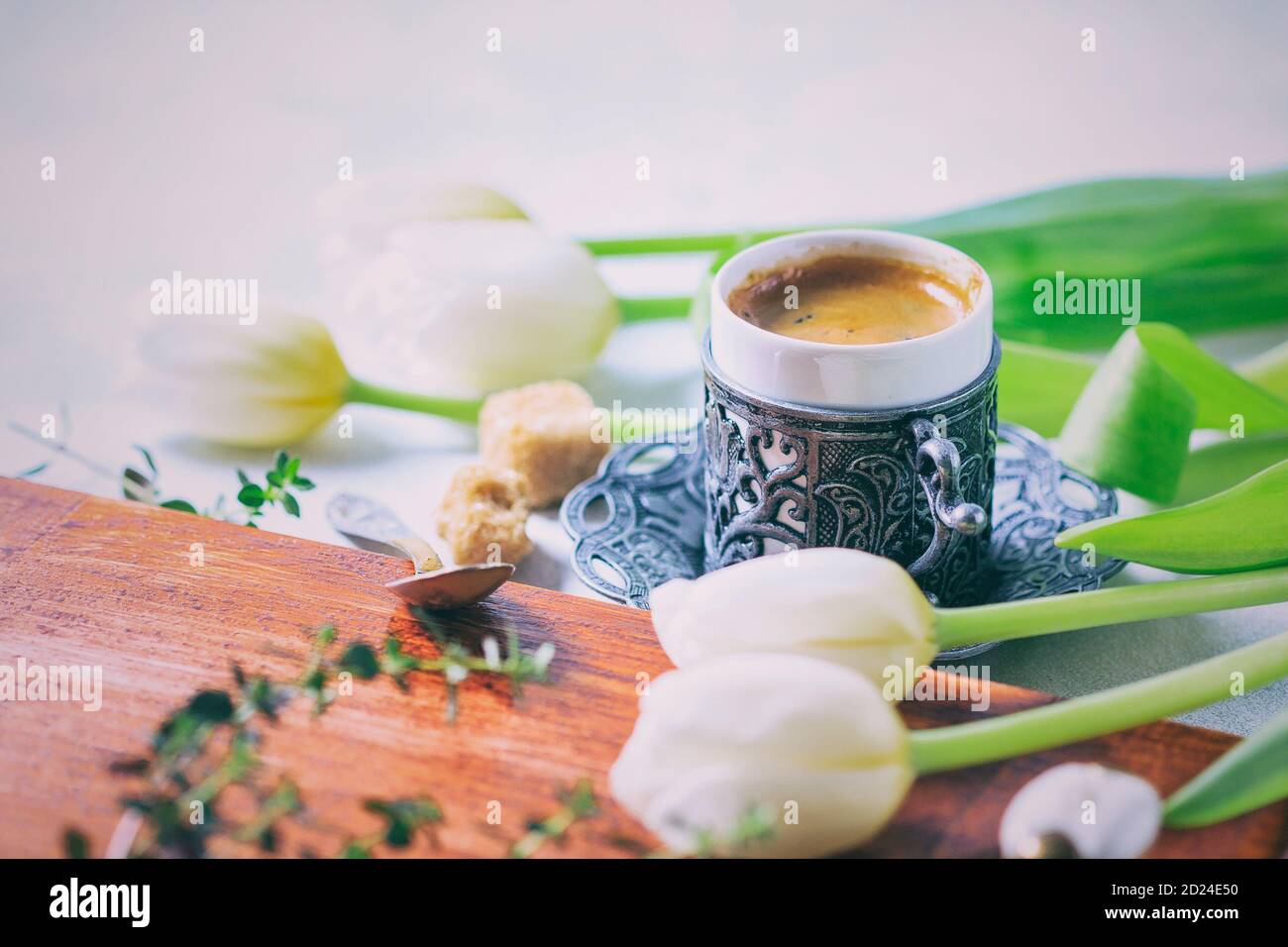 Traditional Turkish coffee. Coffee in the oriental style vintage Stock ...