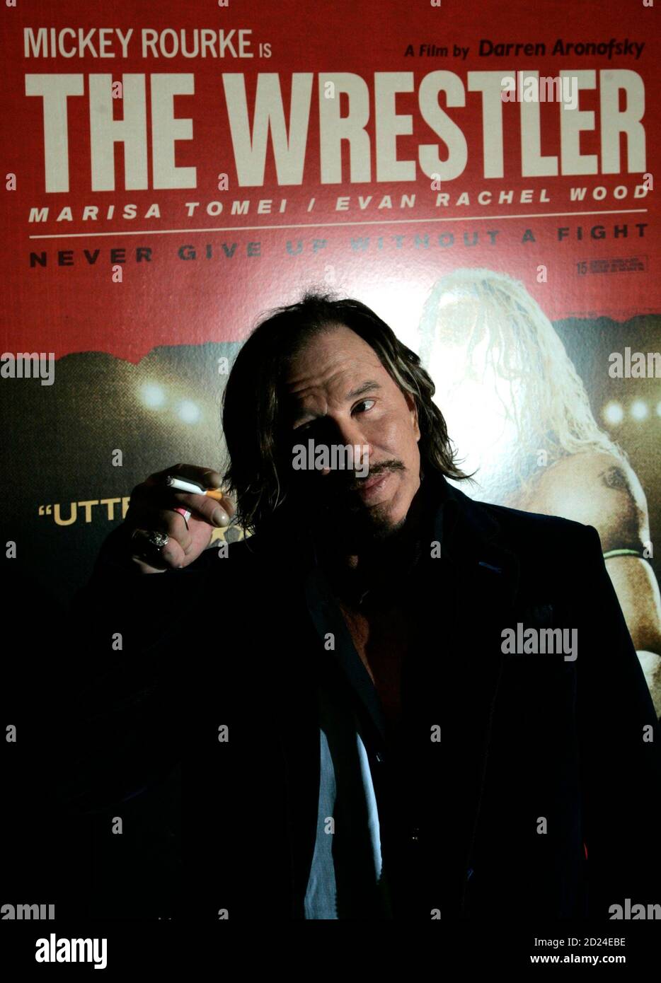 Mickey Rourke Premiere Film The Wrestler High Resolution Stock ...