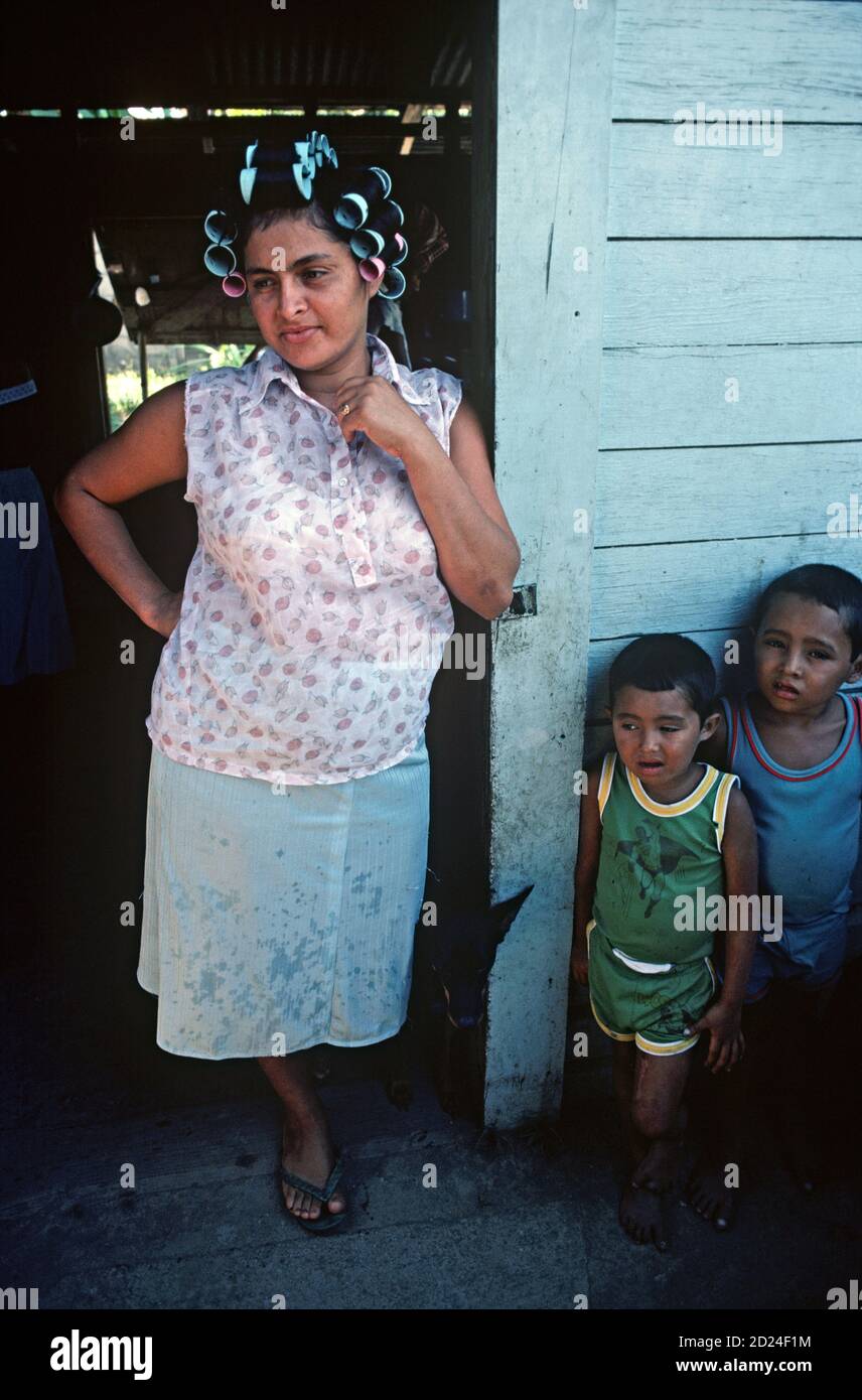 Banana plantation workers homes, Isletas banana plantation, Honduras ...