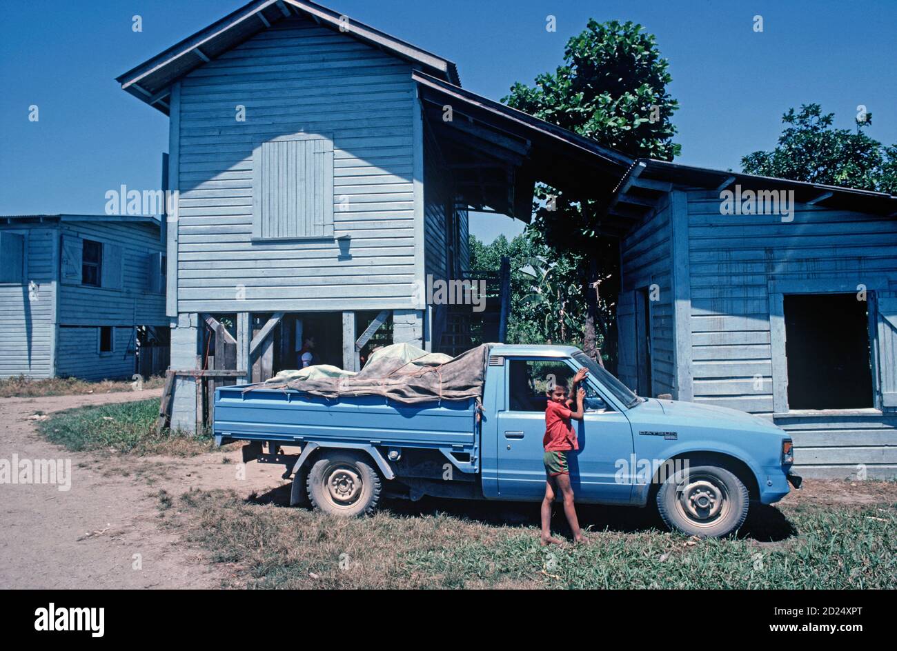 Banana plantation workers homes, Isletas banana plantation, Honduras ...