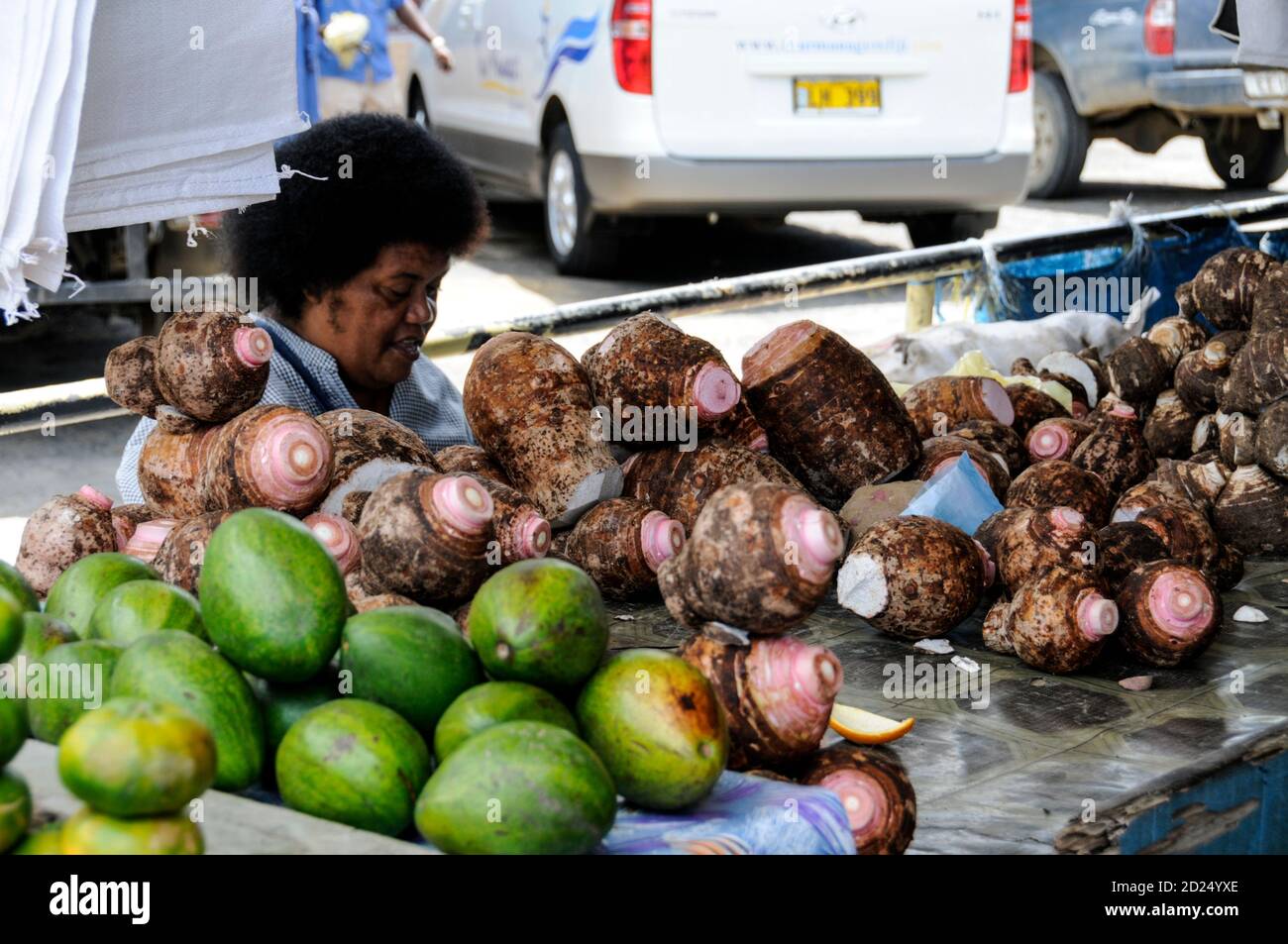 Local produced fruit & veg market in Sigatoka on Viti Levu, Fiji This ...