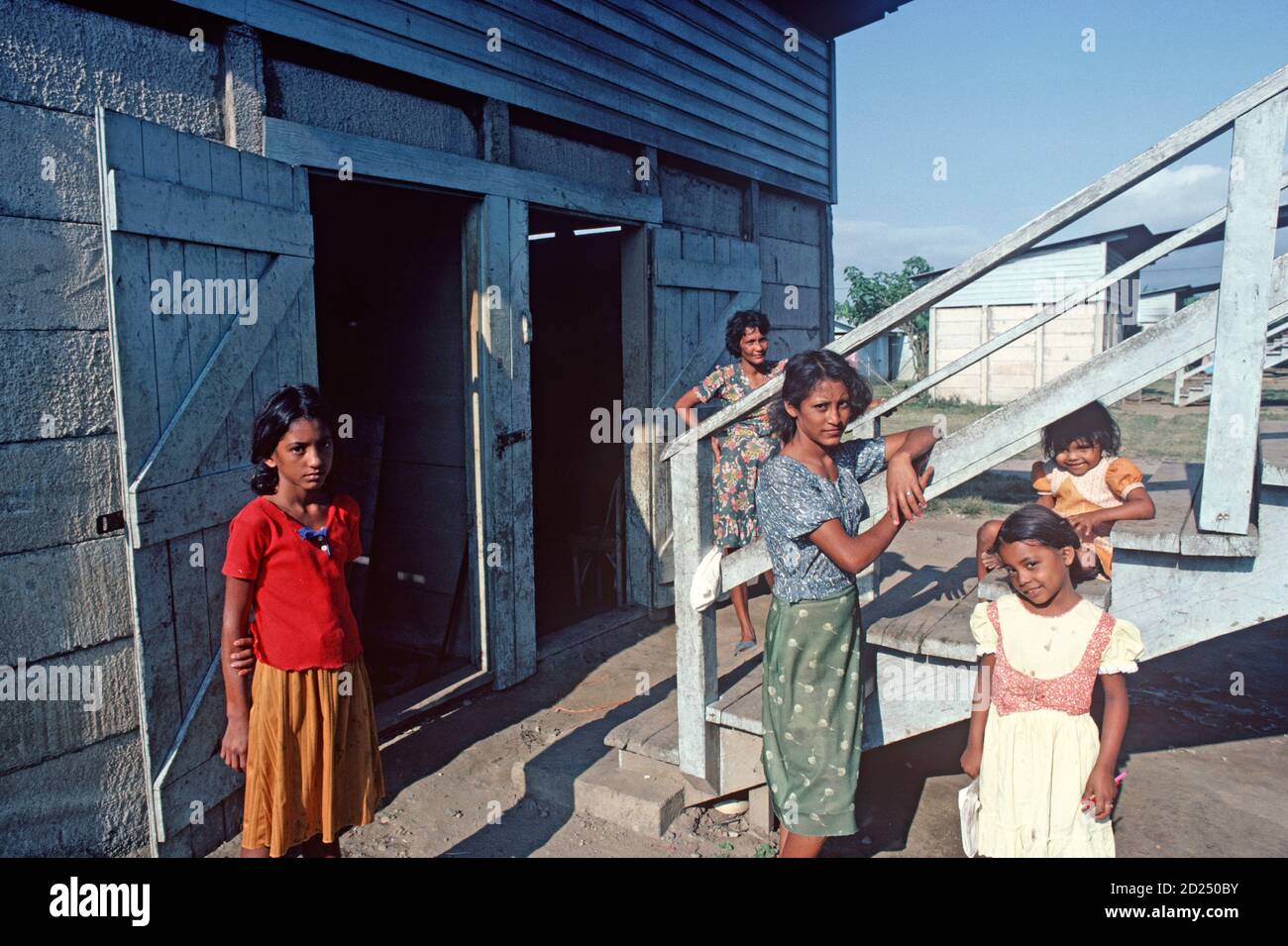 Banana plantation workers homes, Isletas banana plantation, Honduras ...