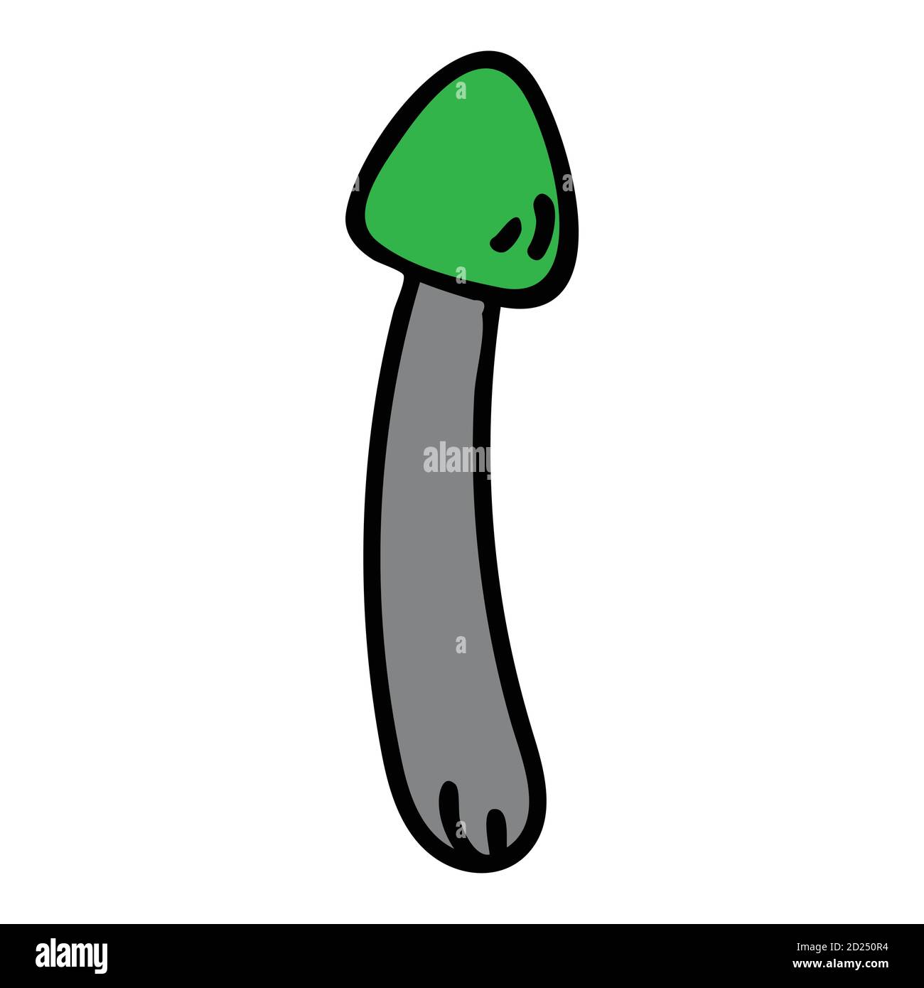 Punk rock destroying angel mushroom vector illustration. Simple ...