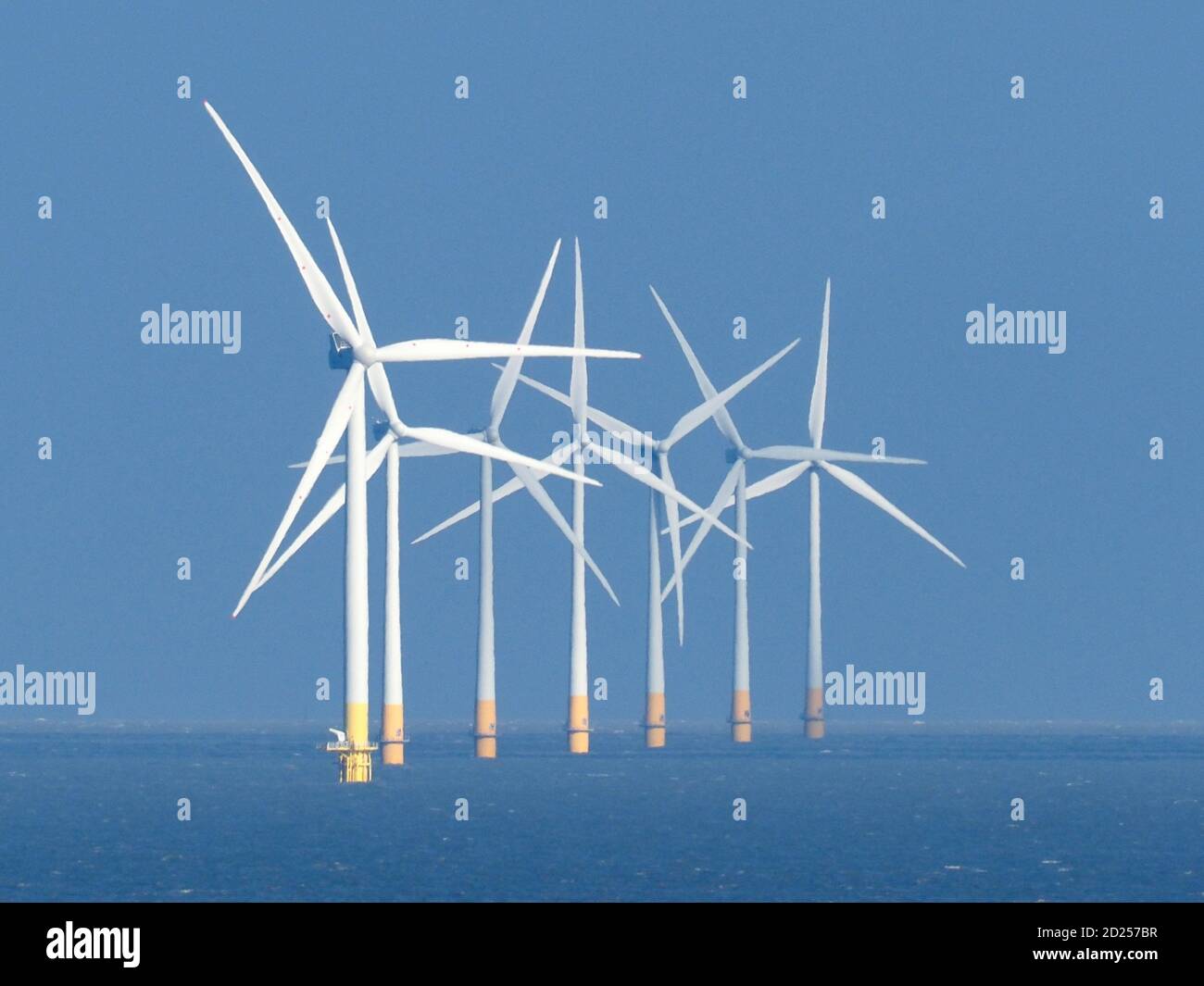 Minster on Sea, Kent, UK. 6th October, 2020. Boris has announced wind ...