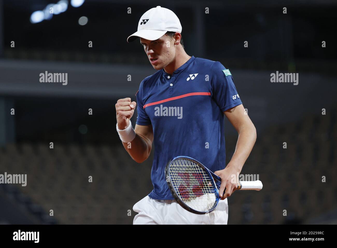 Daniel ALTMAIER (GER) reacted during the Roland Garros 2020, Grand Slam ...