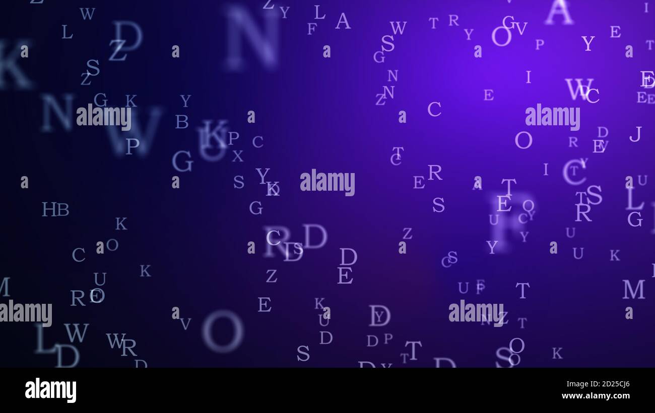 Abstract alphabet ornament on color background. Education writing ...