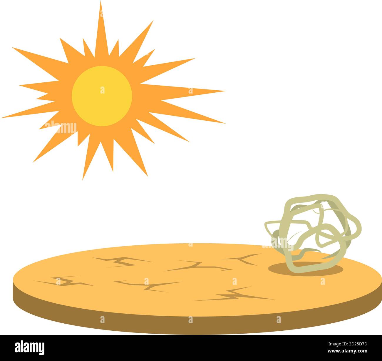Drought cartoon vector illustration. Shortage of water. Cataclysm ...