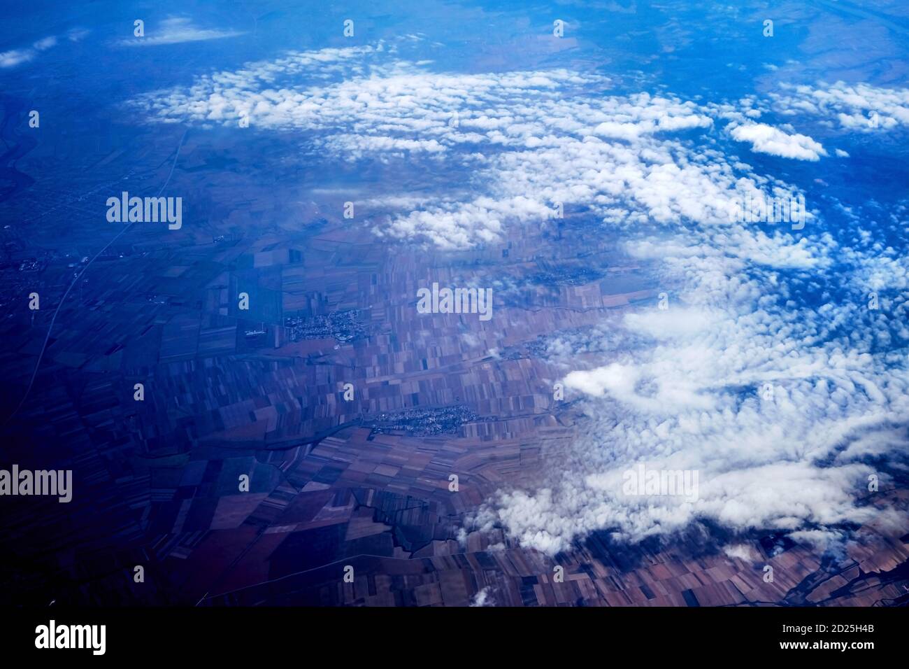 View from airplane of rugged landscape hi-res stock photography and ...