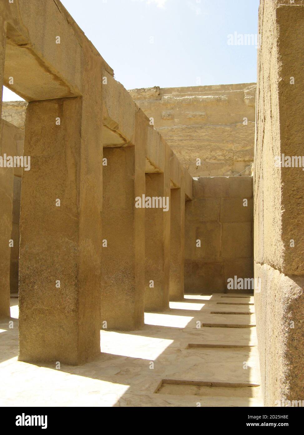 Temple of Khafre and Egyptian Monoliths on the Giza Plateau Stock Photo ...