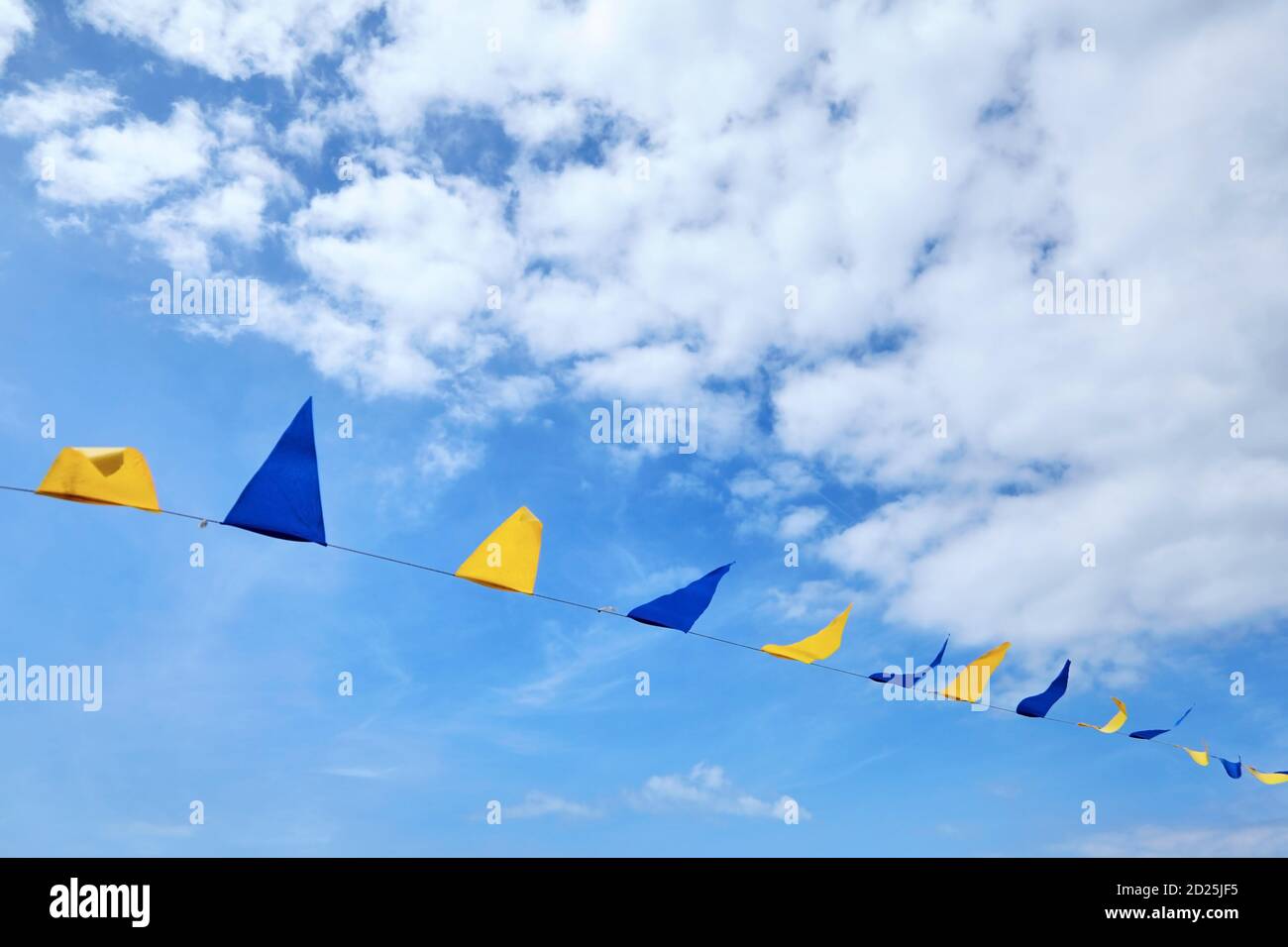 Triangular flags rope hi-res stock photography and images - Alamy