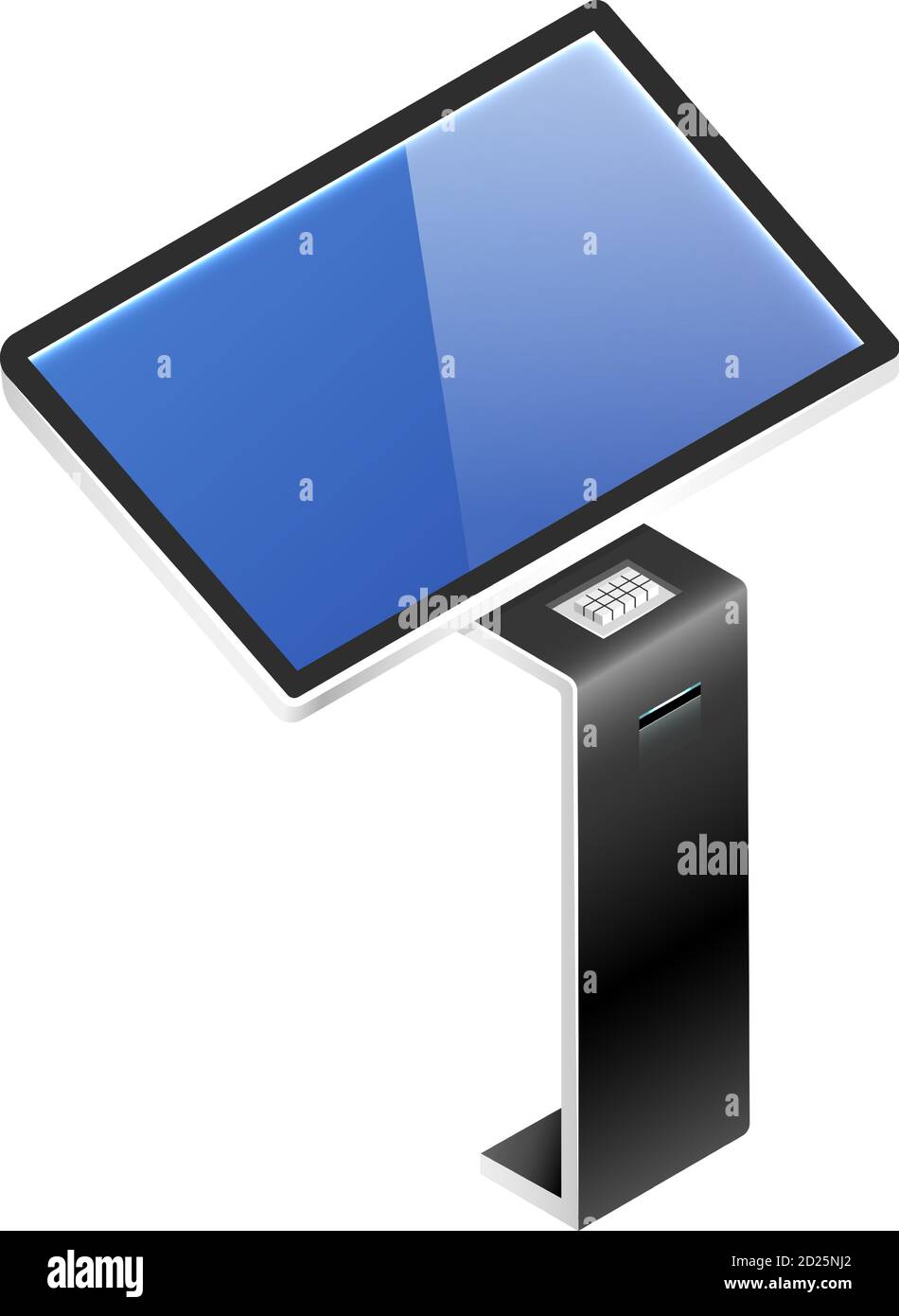 Interactive product promotion panel isometric vector illustration ...