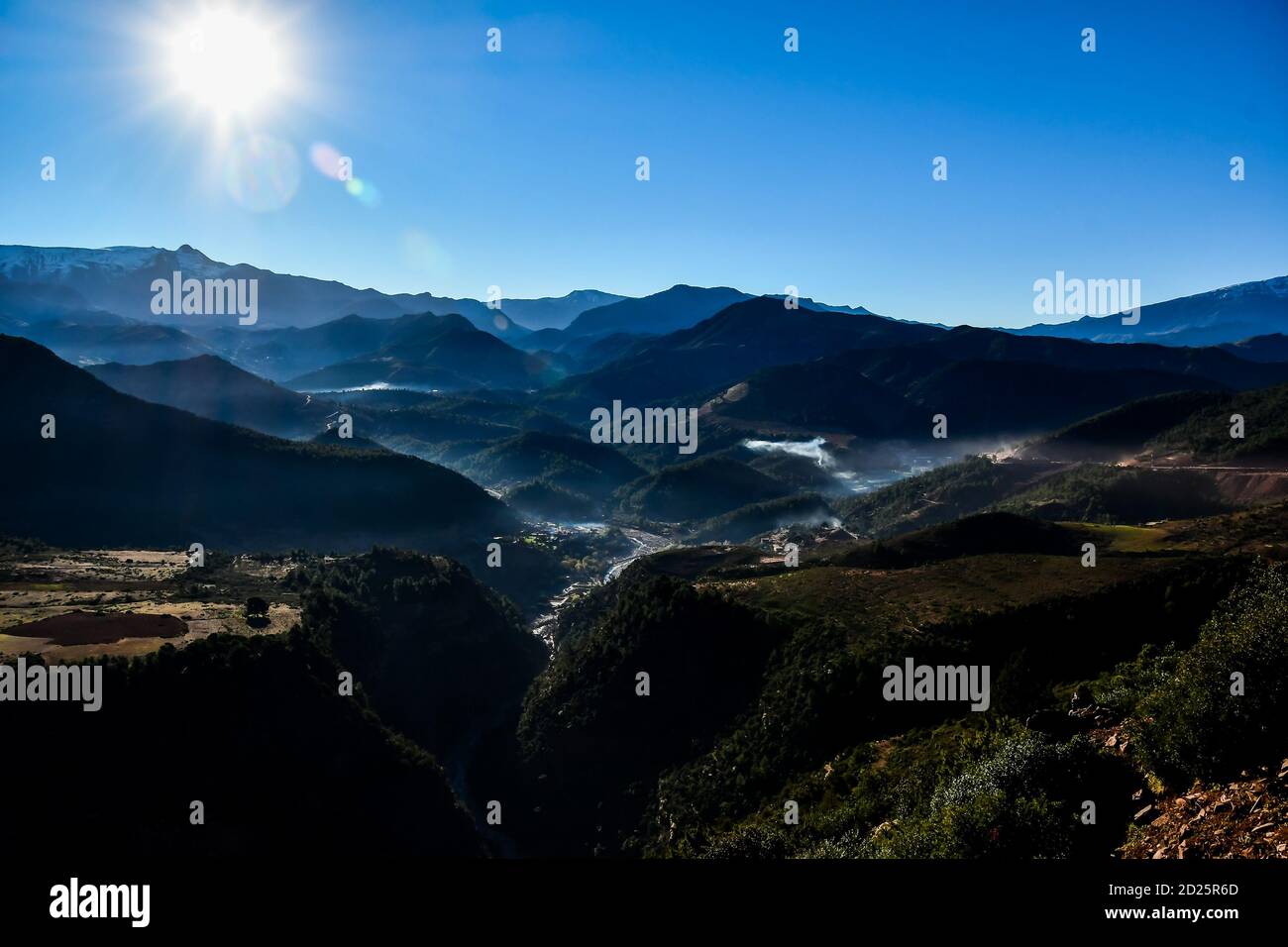 view of atlas moroccan mountains in morocco Africa Stock Photo - Alamy